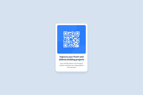 Frontend Mentor | QR code component using HTML & CSS coding challenge solution