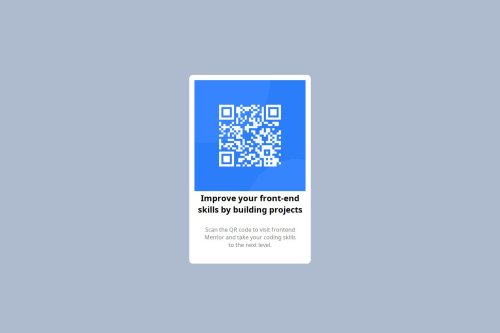 Frontend Mentor | Front end mentor QR coding challenge solution