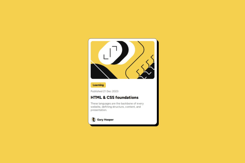 Blog Preview Card Challenge Using Html Css Coding Challenge Solution
