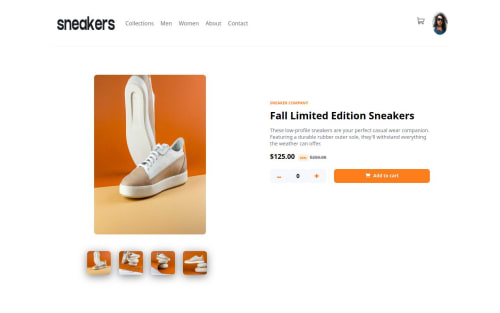 Frontend Mentor | Responsive Ecommerce landing page built with HTML, CSS & JAVASCRIPT coding ...