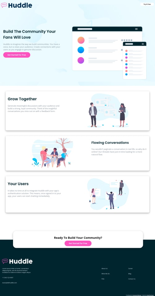 Frontend Mentor | Responsive Landing Page Using HTML AND CSS coding challenge solution