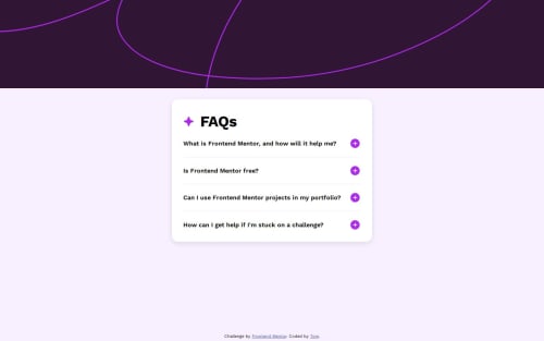 Frontend Mentor Faq Accordion With Html Css And Javascript Coding