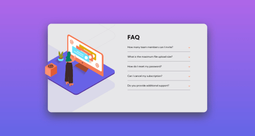 Frontend Mentor | FAQ Accordion Card Solution coding challenge solution