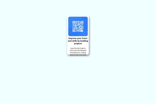 Responsive Landing Page QR Code coding challenge solution | Frontend Mentor