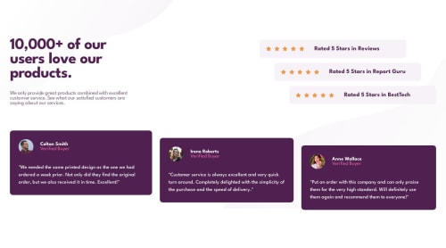Frontend Mentor | Social proof section using VSC, html, css. coding challenge solution