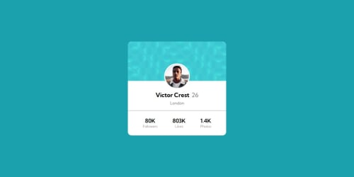 Frontend Mentor | My-profile-card coding challenge solution