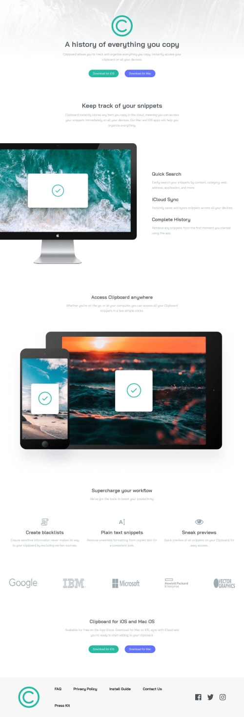Frontend Mentor Responsive Clipboard Landing Page Using Html And Css