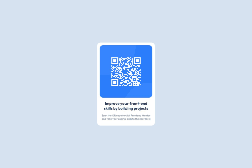 QR code using flexbox coding challenge solution | Frontend Mentor