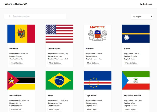 Frontend Mentor React Tailwind Css Javascript Redux React Router