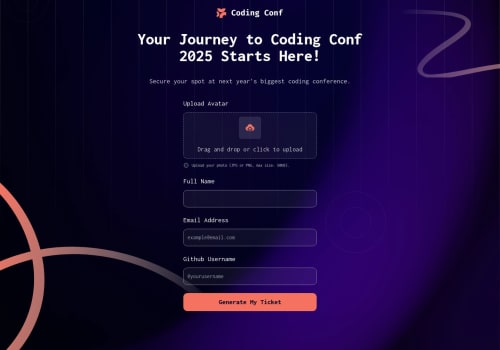 Frontend Mentor | Conference ticket generator | Astro, React ... Frontend Mentor | Conference ticket generator | Astro, React ...