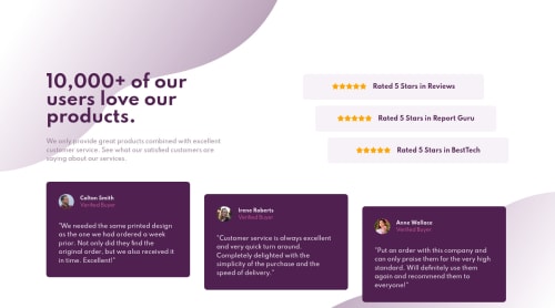 Frontend Mentor | social-proof-section | flexbox | CSS grid coding challenge solution