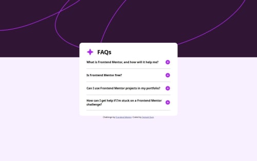 Frontend Mentor | FAQ accordion coding challenge solution