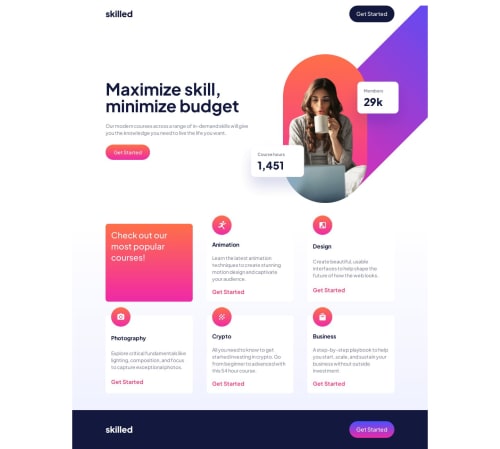 Frontend Mentor | Responsive Landing Page using Tailwind CSS coding challenge solution