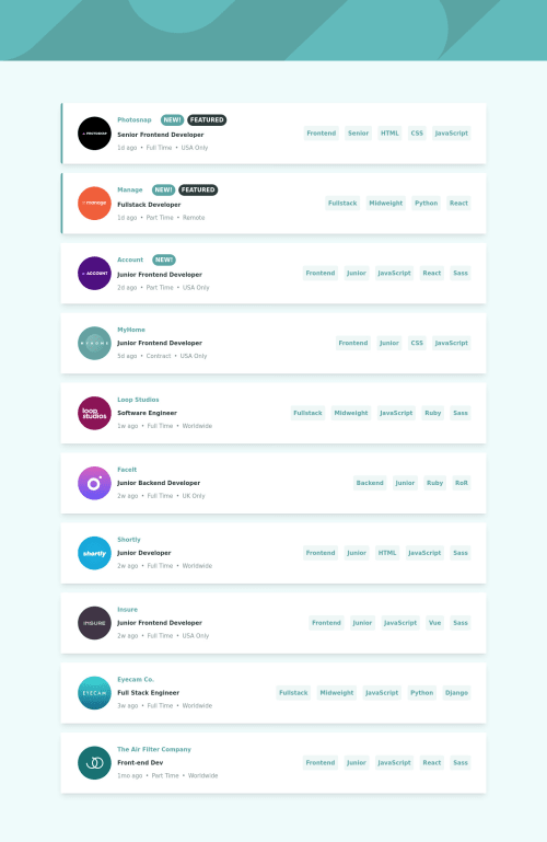 Frontend Mentor | HTML5 - Flexbox - Tailwind CSS - React - Typescript ...