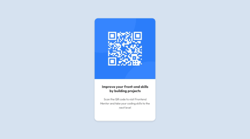 Frontend Mentor | Responsive QR Code Card Design coding challenge solution