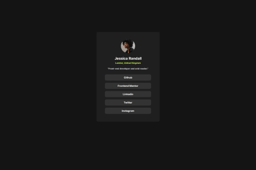 Frontend Mentor | Social Profile Card using Tailwind css coding challenge solution