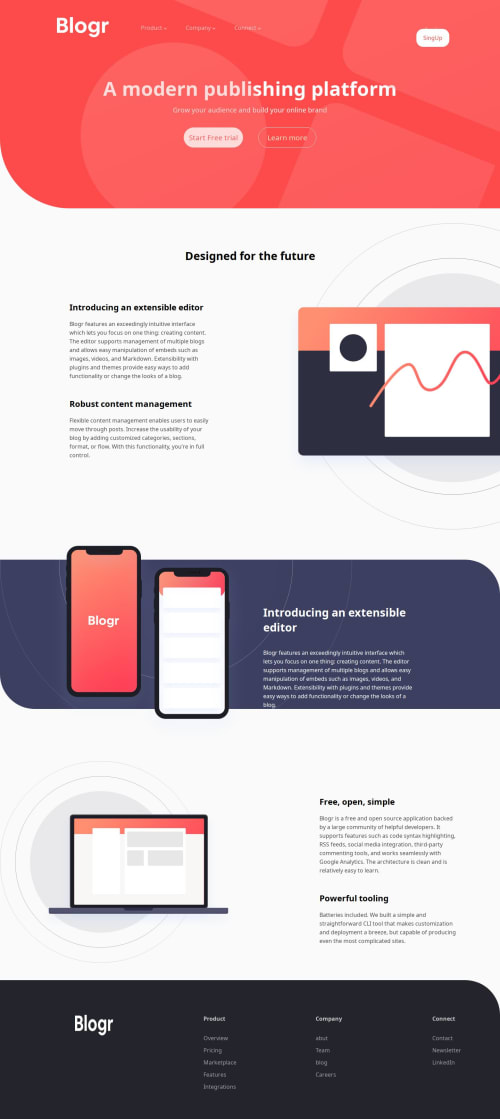 Frontend Mentor | blogger website using html css coding challenge solution
