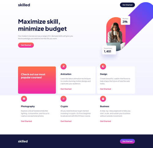 Frontend Mentor | Responsive landing page using Flexbox coding challenge solution