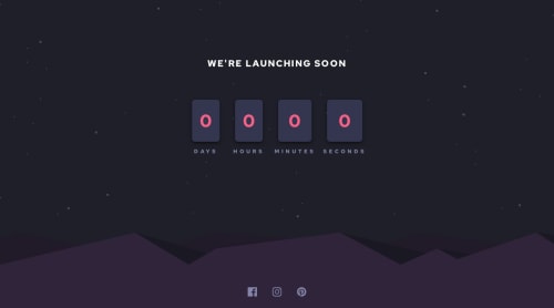 Frontend Mentor | Launch Coundown using react and tailwind coding challenge solution