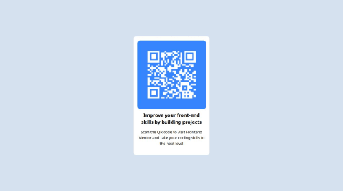 QRCode FrontEnd coding challenge solution | Frontend Mentor