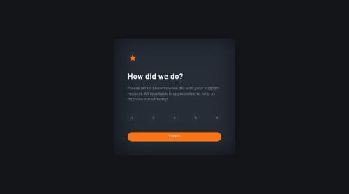 Frontend Mentor | Responsive and Interactive rating system using HTML ...
