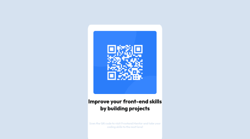 Frontend Mentor | QR Code HTML CSS PAGE coding challenge solution