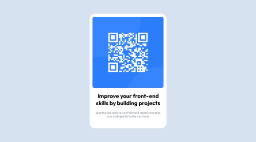 Frontend Mentor | QR Code Project Using Flexbox coding challenge solution
