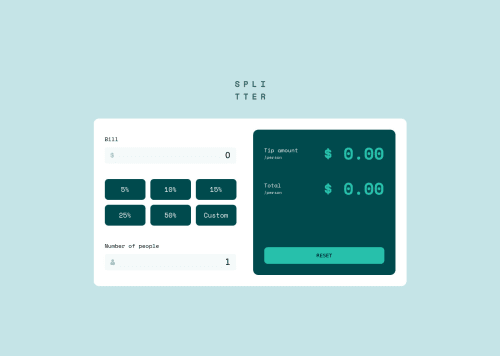 Frontend Mentor | Tip calculator using React coding challenge solution Frontend Mentor | Tip calculator using React coding challenge solution