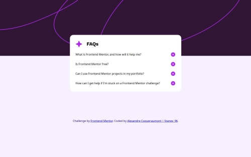faq-accordion-main coding challenge solution | Frontend Mentor