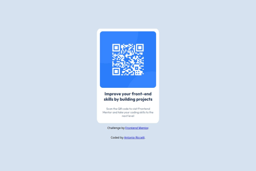 Frontend Mentor | QR Code - HTML, CSS coding challenge solution