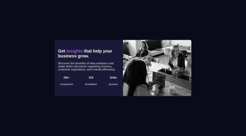Frontend Mentor | Stats preview card component Using Only HTML CSS without Css framworks coding ...