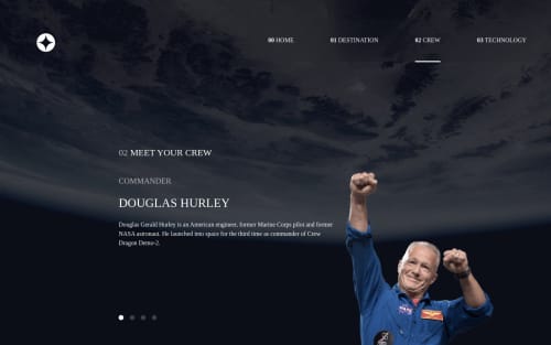 Frontend Mentor | Space Tourism using Angular coding challenge solution