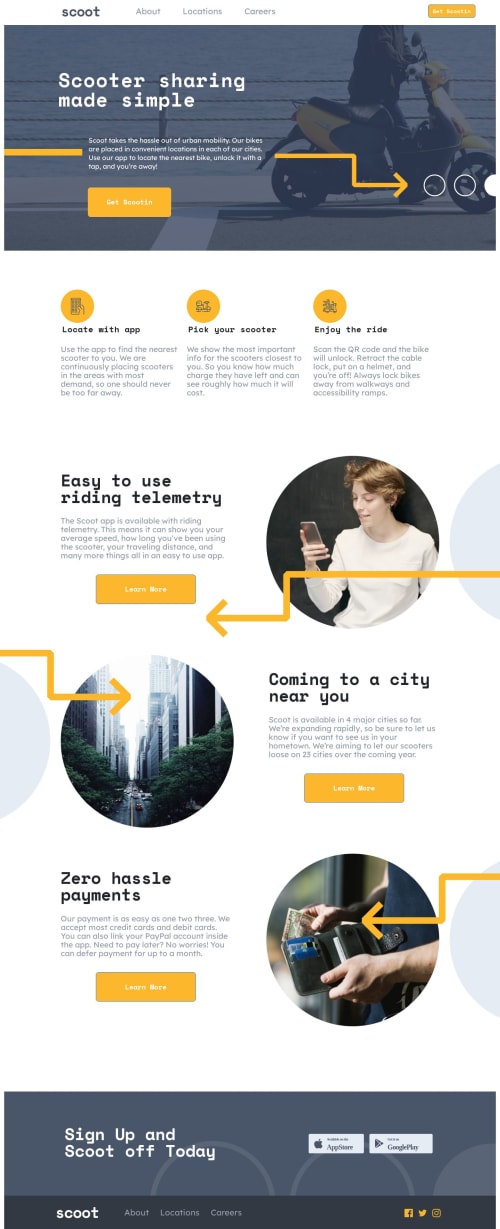 Frontend Mentor | Scoot Multipage Website w/Bootstrap5 and SCSS coding challenge solution