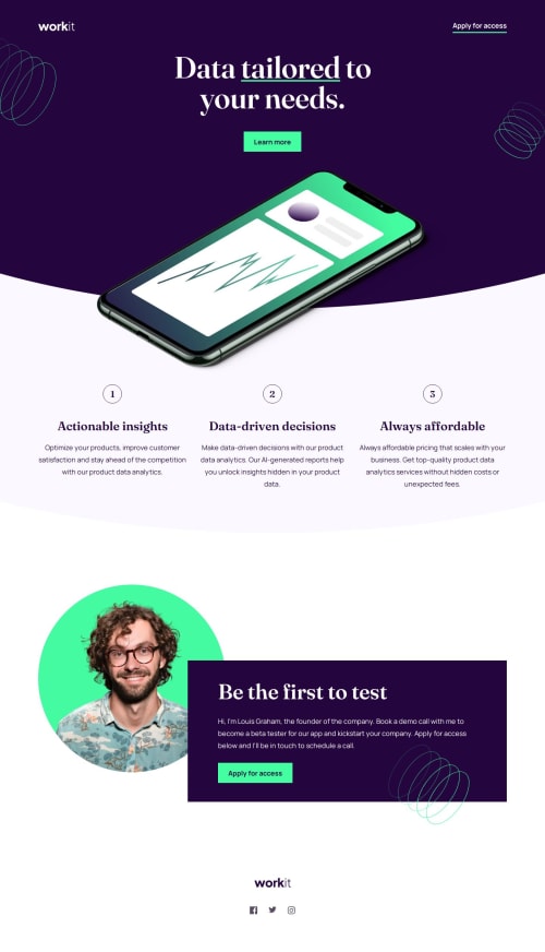 Responsive landing page created with CSS Grid coding challenge solution | Frontend Mentor