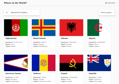 Frontend Mentor | Responsive REST Countries using React & Bootstrap coding challenge solution