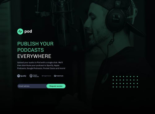 Frontend Mentor | Pod Request Access Landing Page coding challenge solution