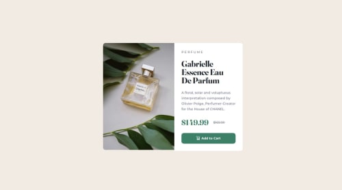 Product preview card coding challenge solution