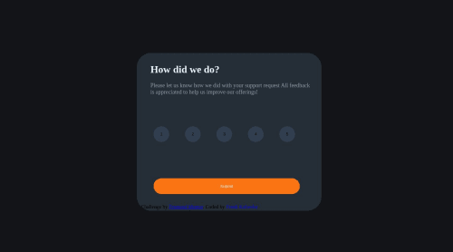 Frontend Mentor Interactive Rating Component Solution Using Html Css