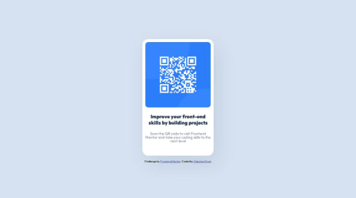 Frontend Mentor | QR-code Solution coding challenge solution