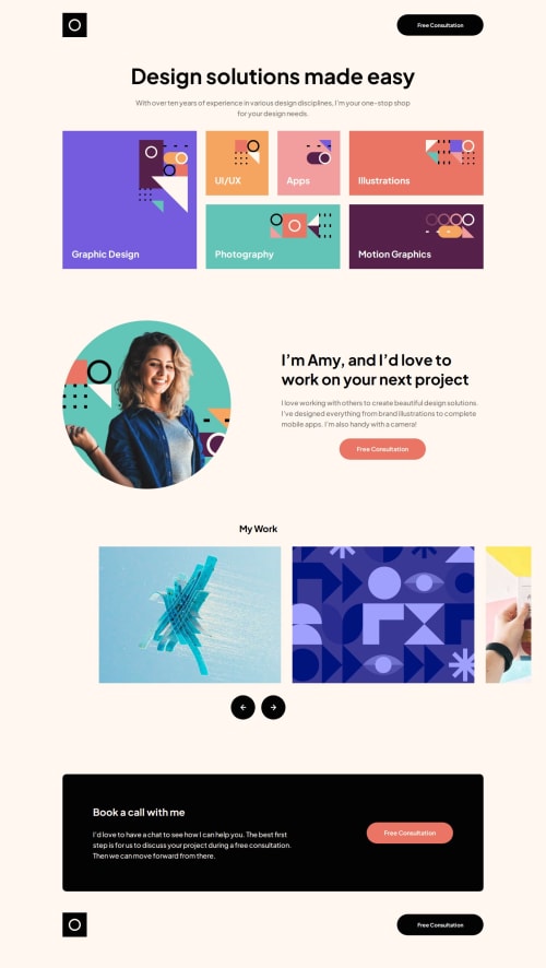 Frontend Mentor | Tailwind CSS Grid Layout and Absolute Positioning coding challenge solution