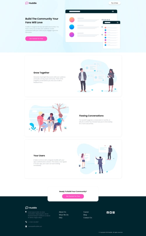 Frontend Mentor | Responsive landing page using CSS Grid and Flexbox coding challenge solution