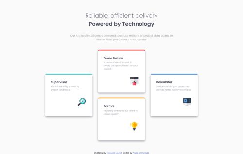 Frontend Mentor | Mobile first workflow, Flexbox, CSS Grid coding challenge solution