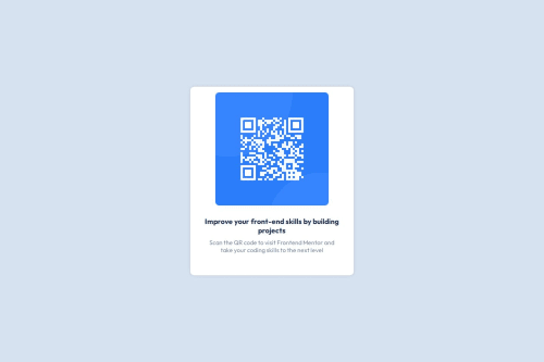 Frontend Mentor | QR code challenge coding challenge solution