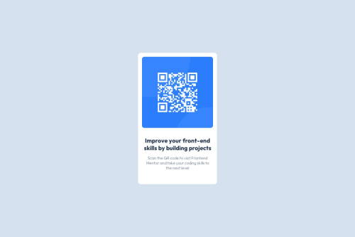 QR Code using CSS Flexbox coding challenge solution