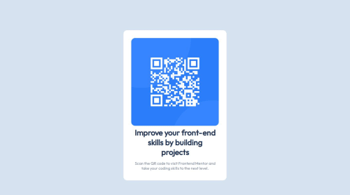 The QR code coding challenge solution | Frontend Mentor