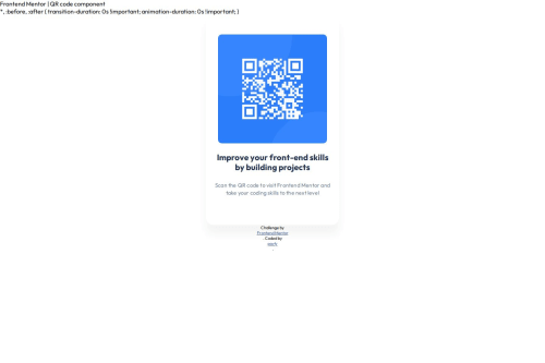Frontend Mentor | qr-code-component coding challenge solution