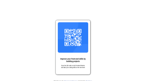 Frontend Mentor | QR Card using html y css. coding challenge solution