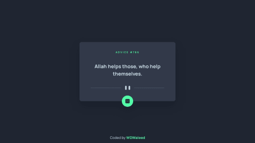 Frontend Mentor Reactjs And Tailwindcss Advice Generator App Coding