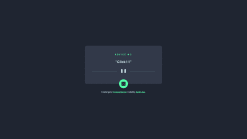 Frontend Mentor Advice Generator App Using Html Css Js Coding