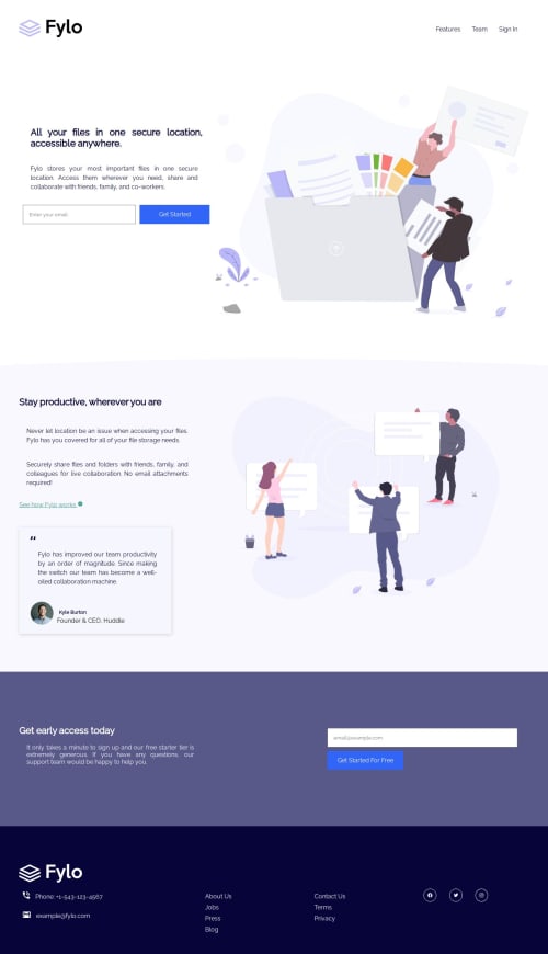 Frontend Mentor Responsive Landing Page Using Html Cssgrid Coding